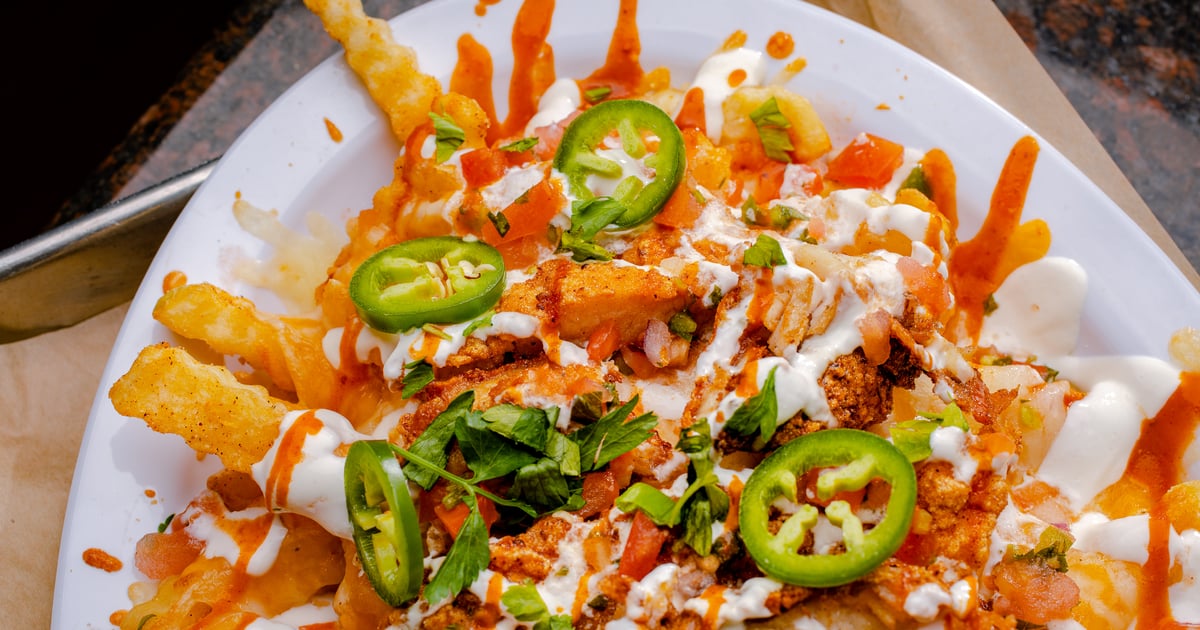 Swamp Fries with Fried Fish - Menu - Sharon's Creole Kitchen - Creole ...