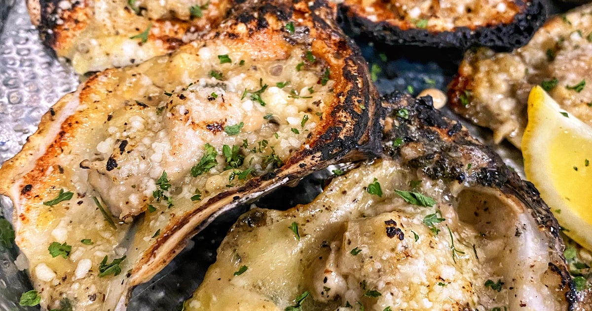 Half a Dozen Traditional Charbroiled Oysters - Tasty Tails - Addison