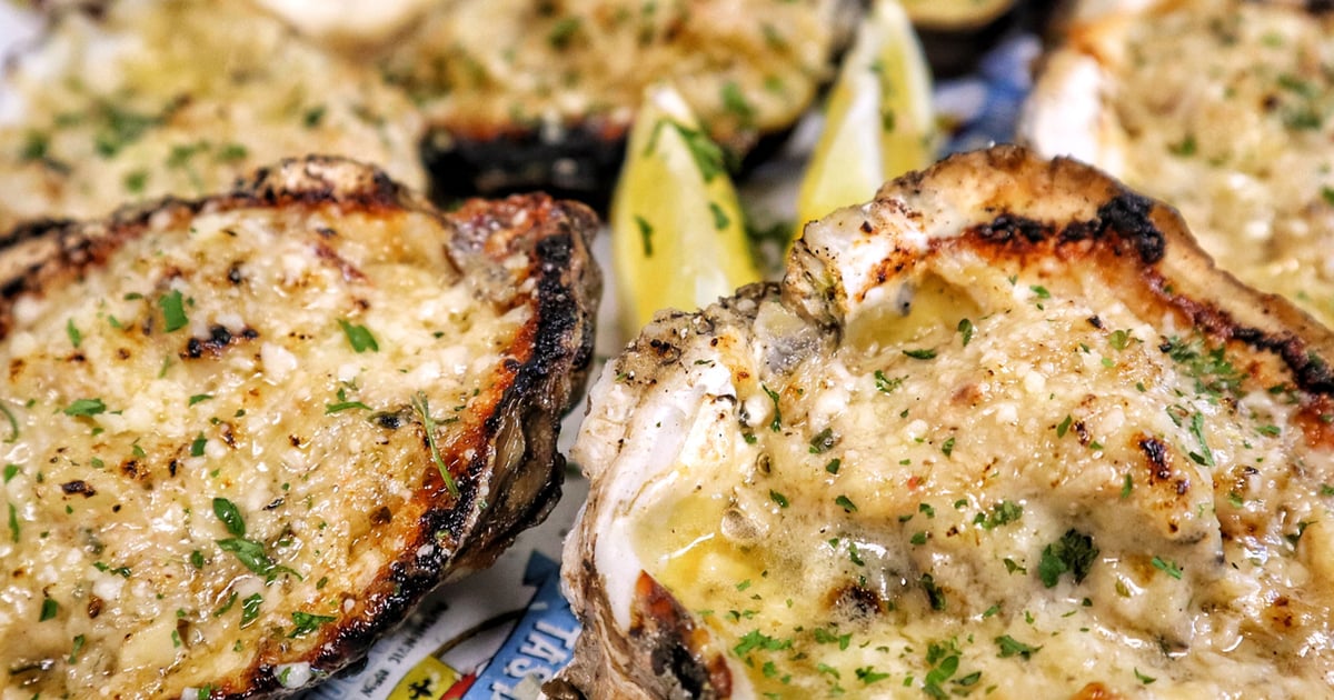 Traditional Charbroiled Oysters - Tasty Tails - Addison