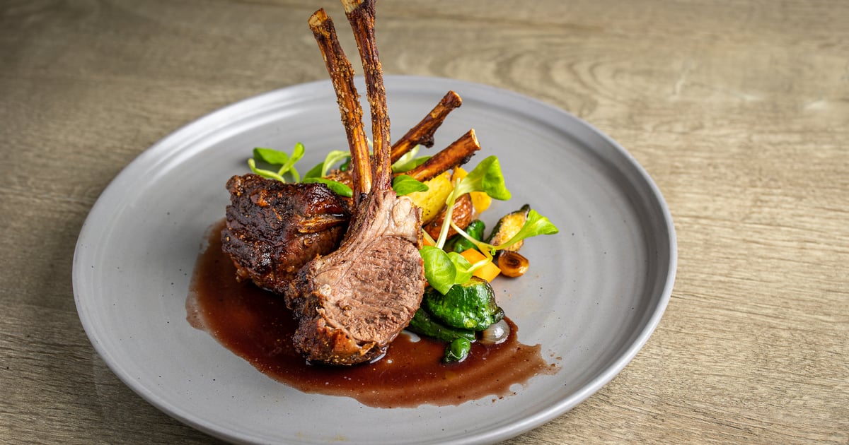 Roasted Lamb Rack - Dinner - Costa Mesa Restaurants | Restaurants Near ...