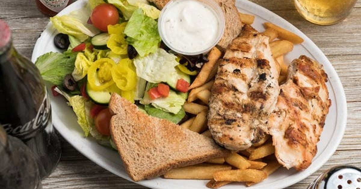Grilled Chicken Plate - Pastime Restaurant