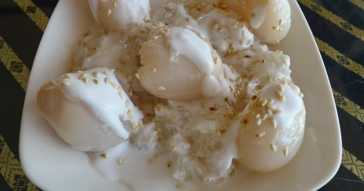 Lychee with Coconut Sticky Rice - Mana Thai Comfort Food | Voted Best ...