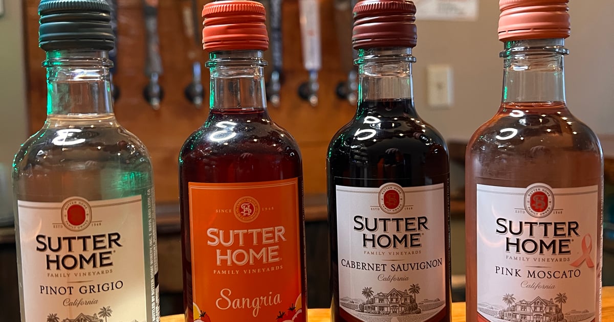 Sutter Home single serve bottle - The Brewhouse at Cliff View ...
