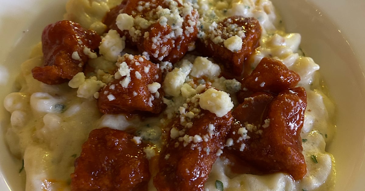 Buffalo Bleu Bites over Mac and Cheese - The Place - Irish Restaurant ...