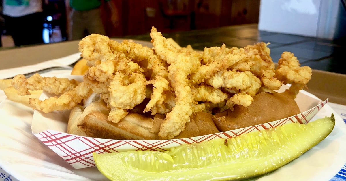 Clam Strip Roll - Seafood Sam's, Cape Cod, MA
