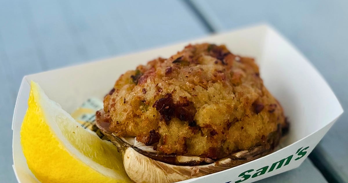 Stuffed Quahog - Seafood Sam's, Cape Cod, MA