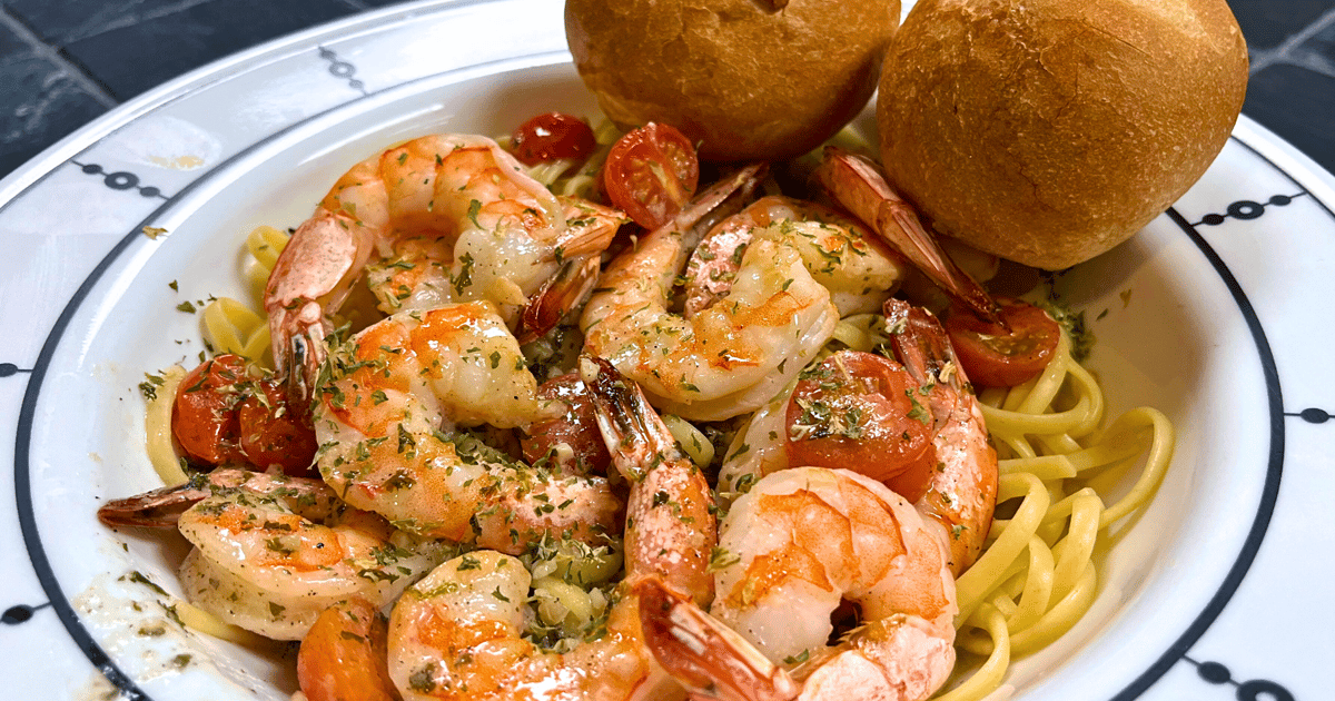 Shrimp Scampi - Seafood Sam's, Cape Cod, MA