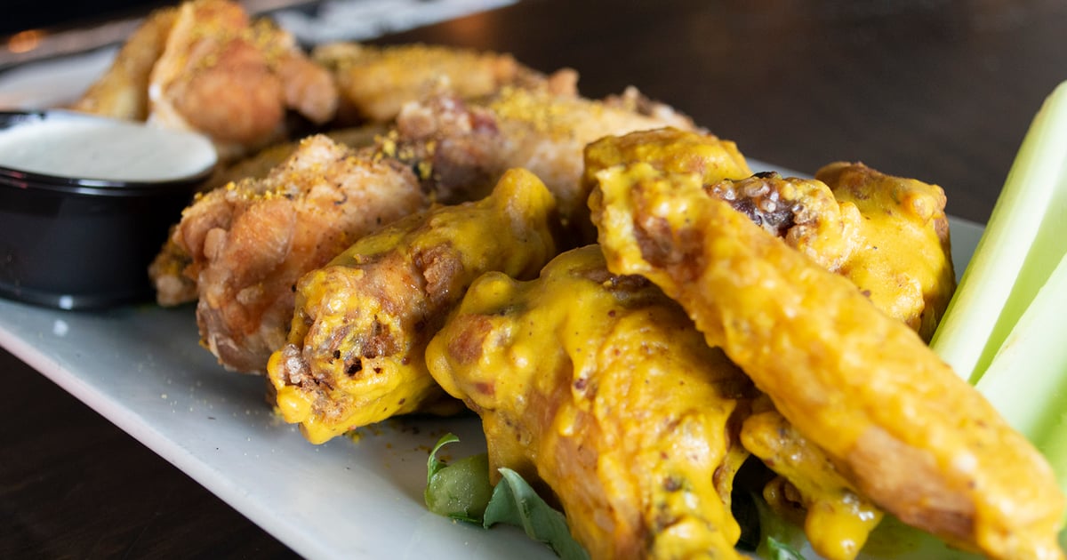 Sauced Chicken Wings - The Shelter Kitchen + Bar - Restaurant in Mt ...