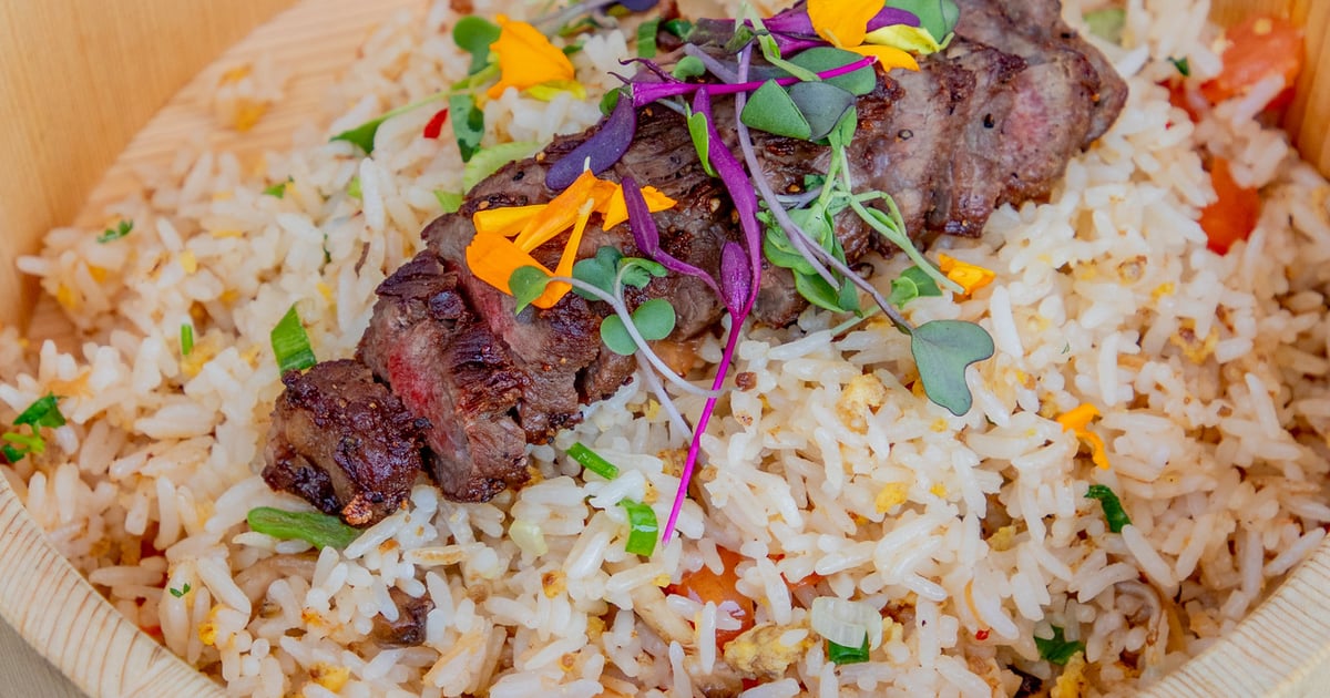American Wagyu Fried Rice 牛肉炒飯 - Events Menu - Dumpling Time - Asian ...
