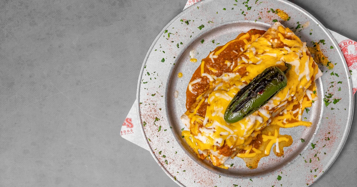 "The Big Boss" Brisket Burrito - Roscoe's - Chino Hills - Family Style ...