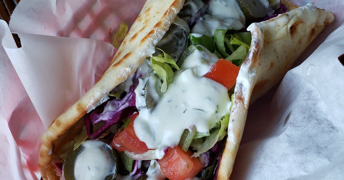 Lamb Gyro Sandwich - Allan's Falafel - Mediterranean Restaurant - New York