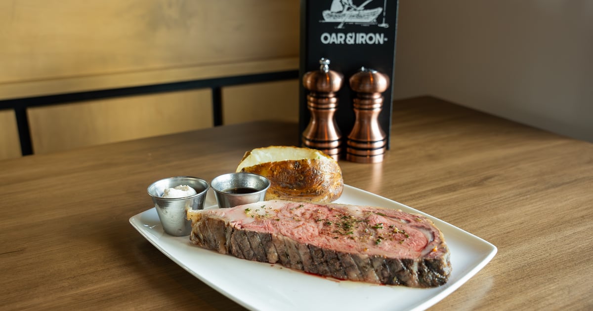 16 oz. Prime Rib Roast King Cut - Oar & Iron - Raw Bar & Grill