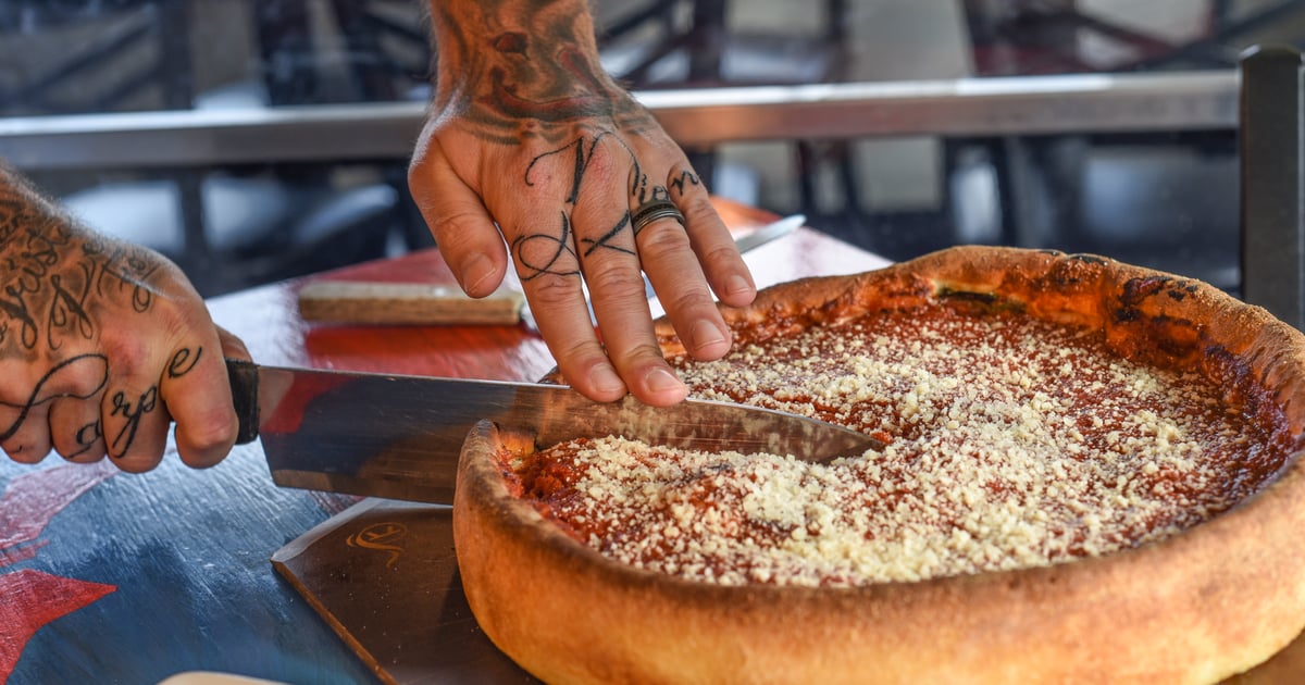 The Lou Chicago Deep Dish Pizza (Pick Three Toppings) - Lou Lou Food ...