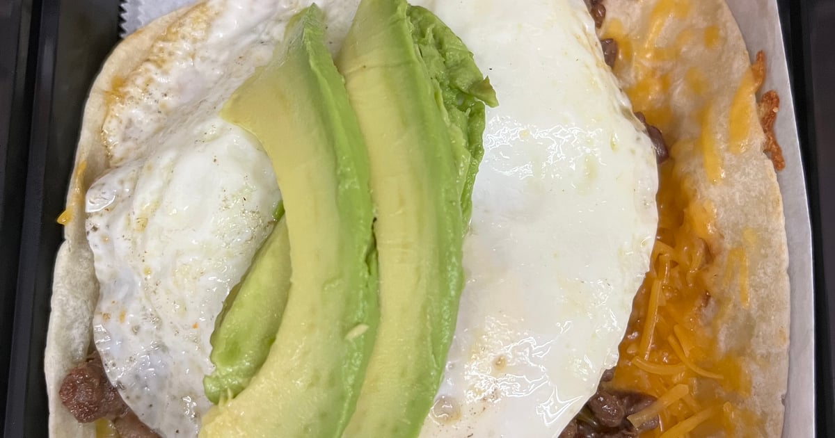 Breakfast Beef Fajita Taco - Taco Xpress - Mexican Restaurant in Austin, TX