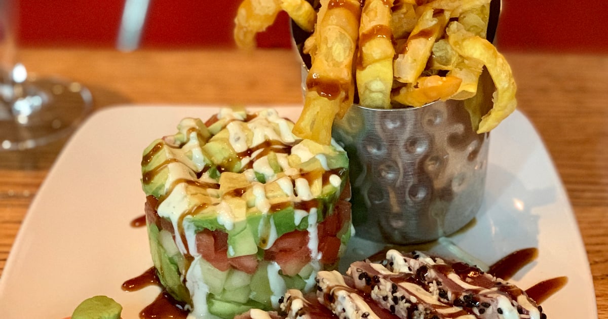 AHI TUNA & AVOCADO STACK - The Lanes Bowl & Bistro - Pub in Mashpee, MA