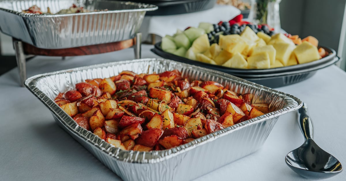 Catering New Potatoes with Shallots - Hug-Hes American Kitchen and Catering