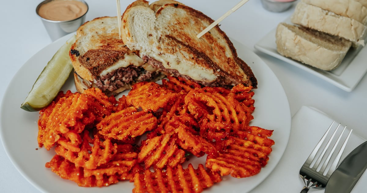 Sourdough Rye Patty Melt - Hug-Hes American Kitchen and Catering