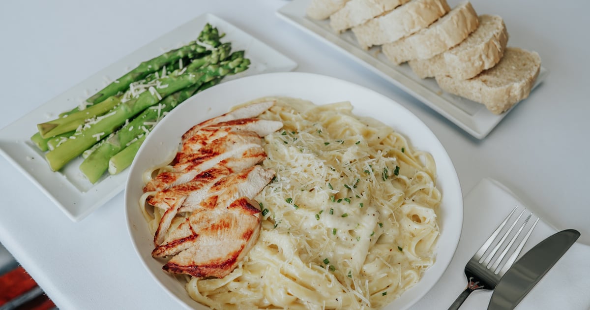 Fettuccine Alfredo - Main Menu - Hug-Hes Restaurant and Catering