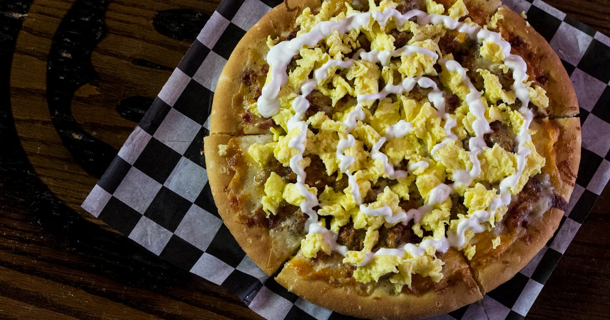 "Grata Take a Nap" Breakfast Pizza - Grata Bar & Lounge - Bar & Grill ...