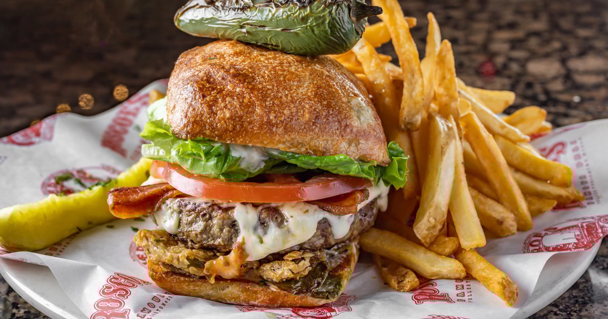 "The Phat Jack"Jalapeño Burger - RIVERSIDE-Heroes - Brewpub in ...