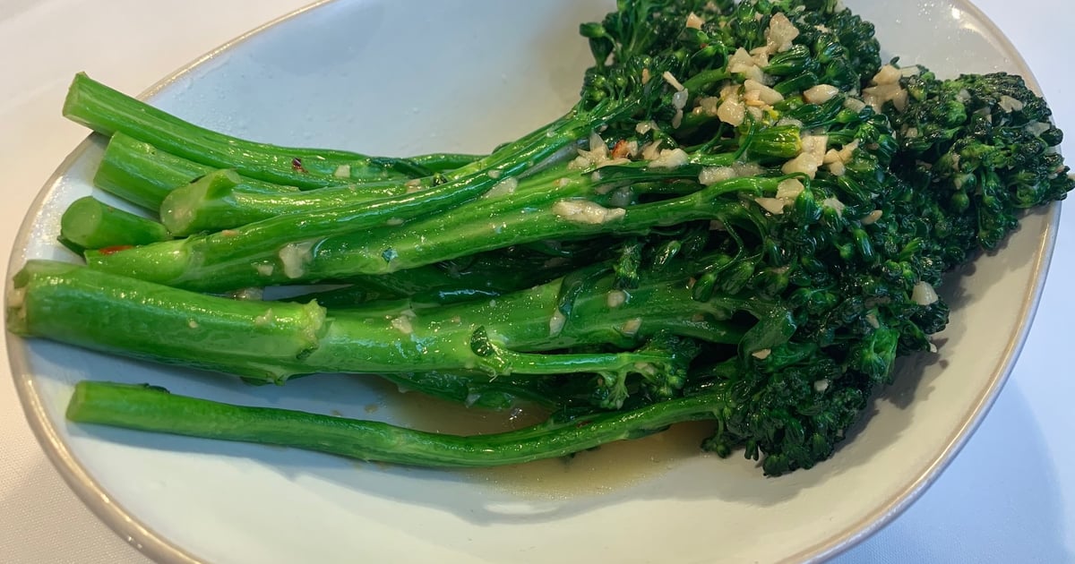 Grilled Broccolini - Larsen's Restaurants - Steak House in CA