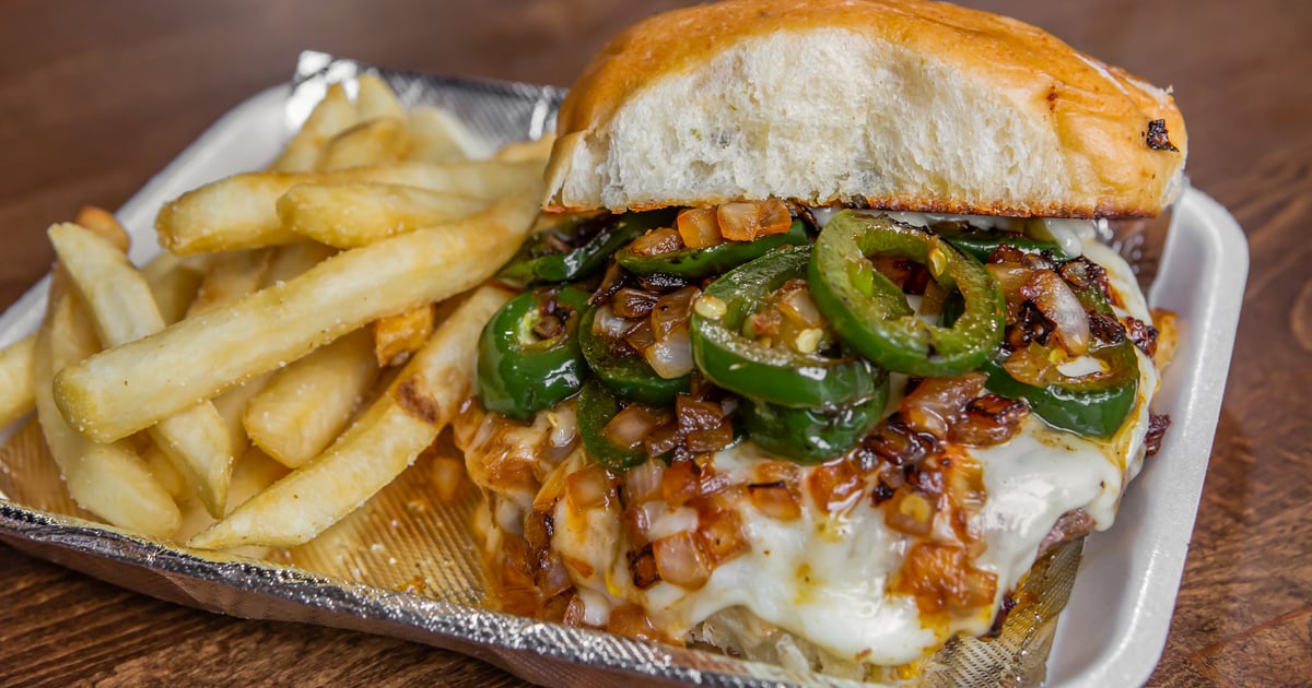 Tijuana Burger w/ fries - Menu - Ordering - Mikey V's Tacos