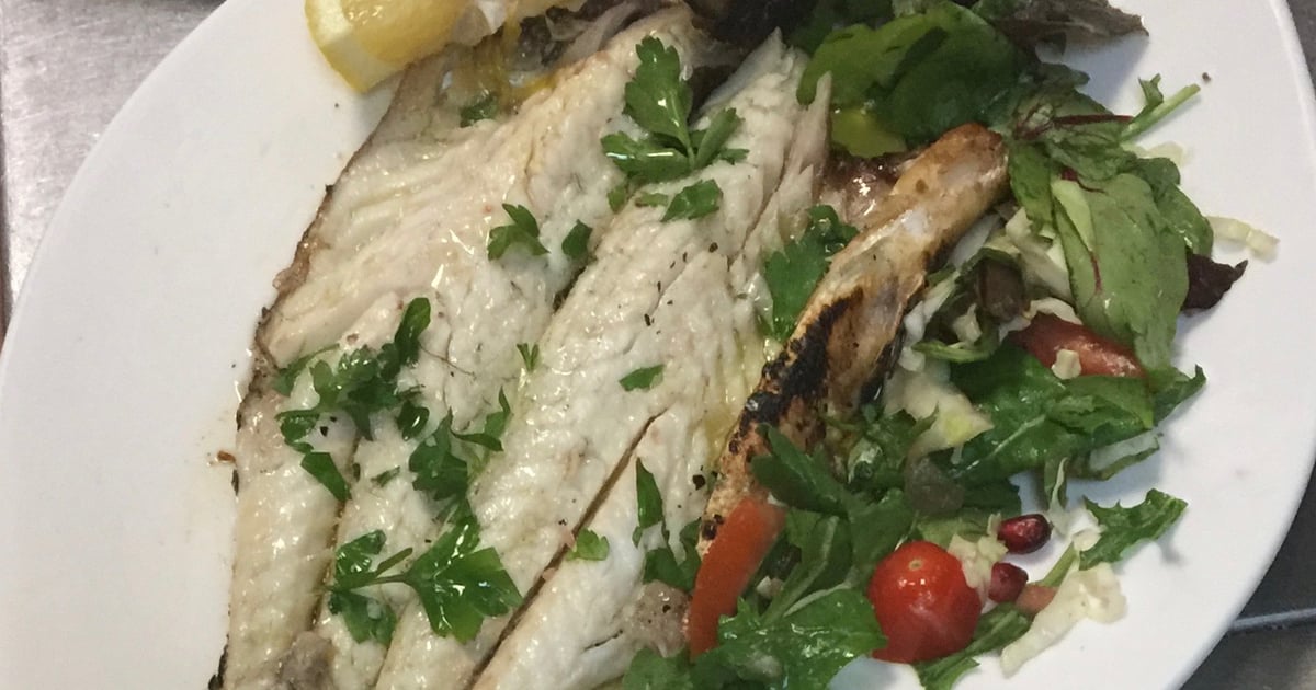 Lavraki- Greek Whole Seabass - Tastes of Greece - Greek Restaurant in ...