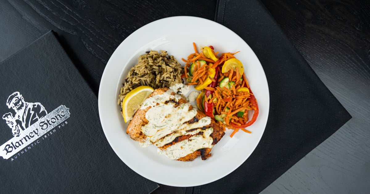 Lemon Dill Salmon* - Banquet & Party Platter Menu - Blarney Stone Irish ...