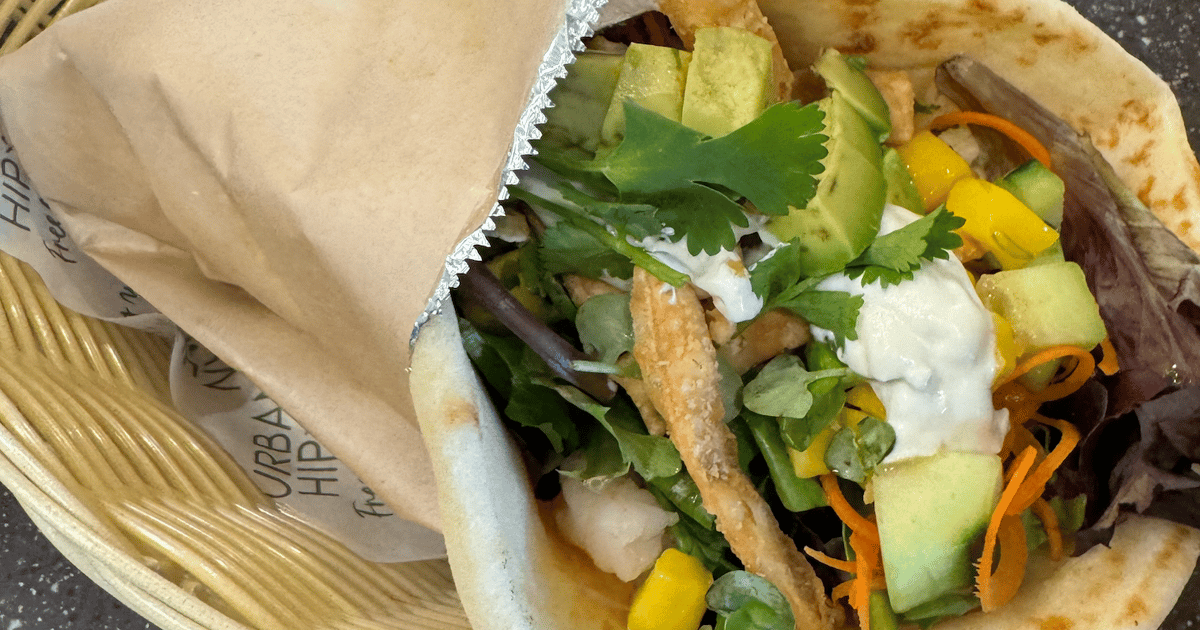 Garlic Lime Shrimp Gyro - Urban Hip-E - Cafe in Montrose, CO
