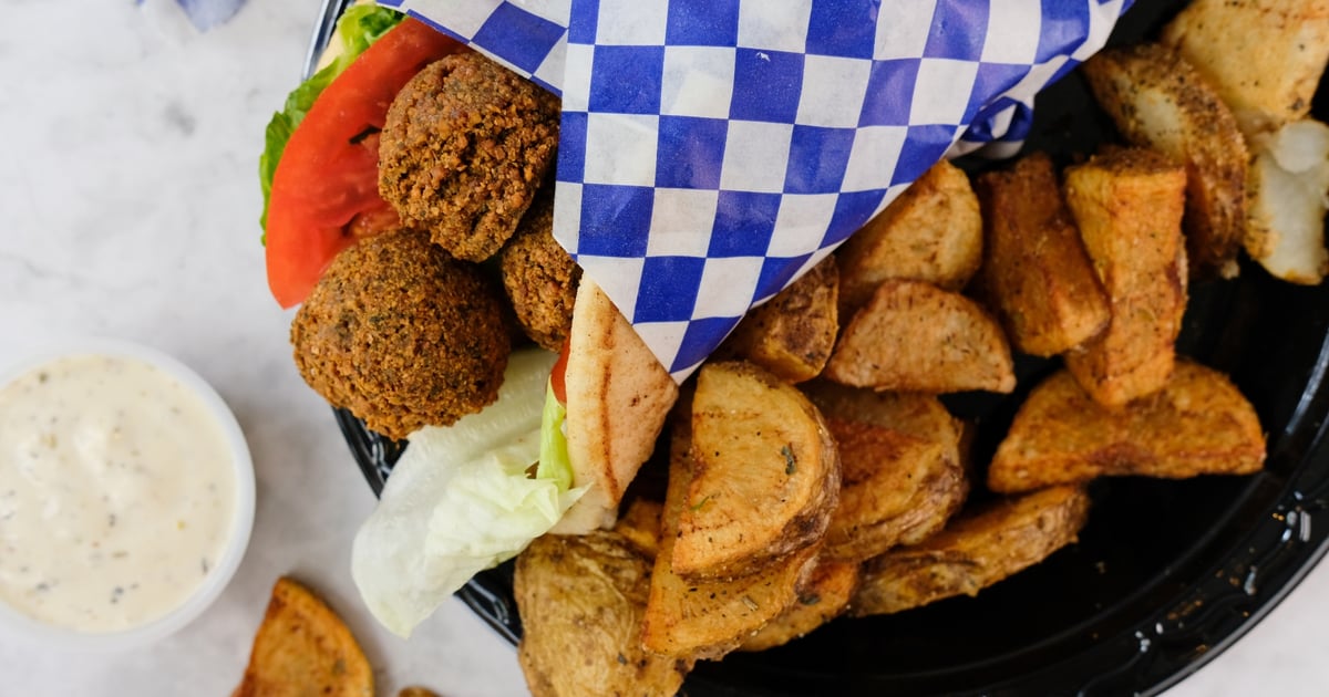 Falafel Wrap Meal - Menu - Grecian Gyro - Traditional Greek Restaurant ...