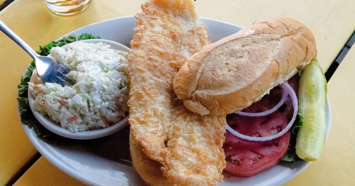 Paradise Fish Sandwich - Paradise Grille & Paradise South Of The Border