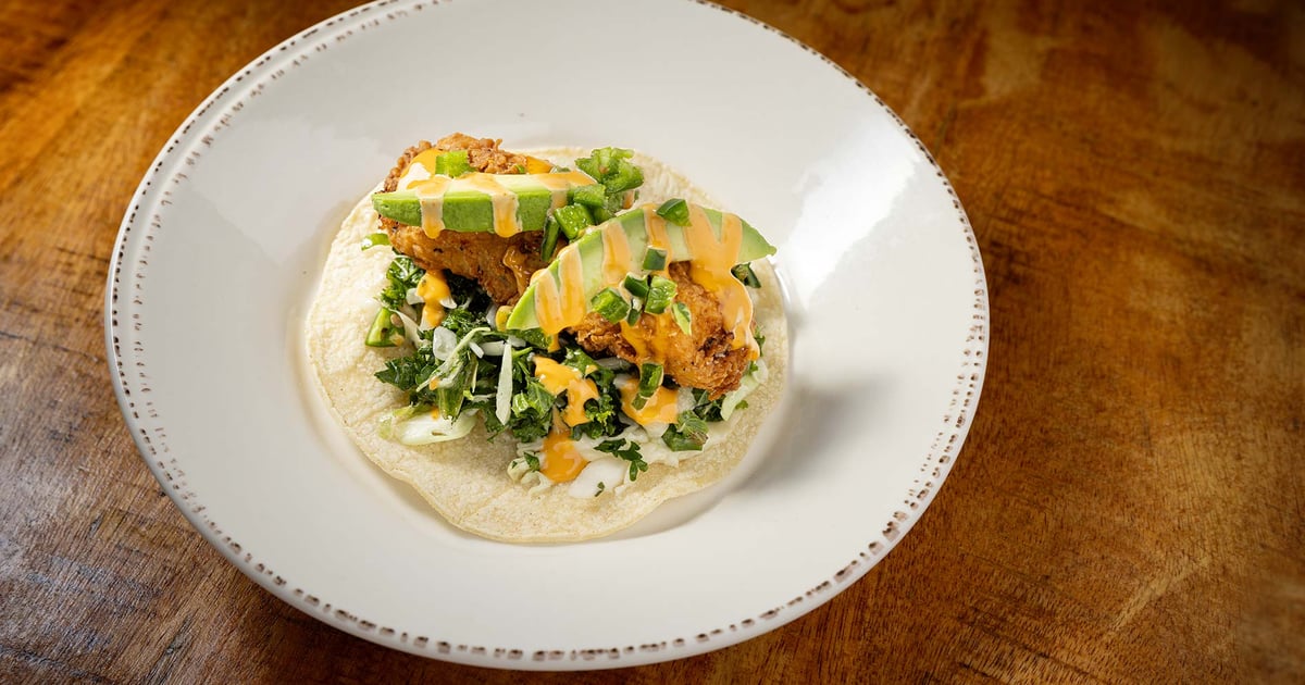 Fried Chicken Taco - Menu - Chow Daddy's - American Restaurant in SC