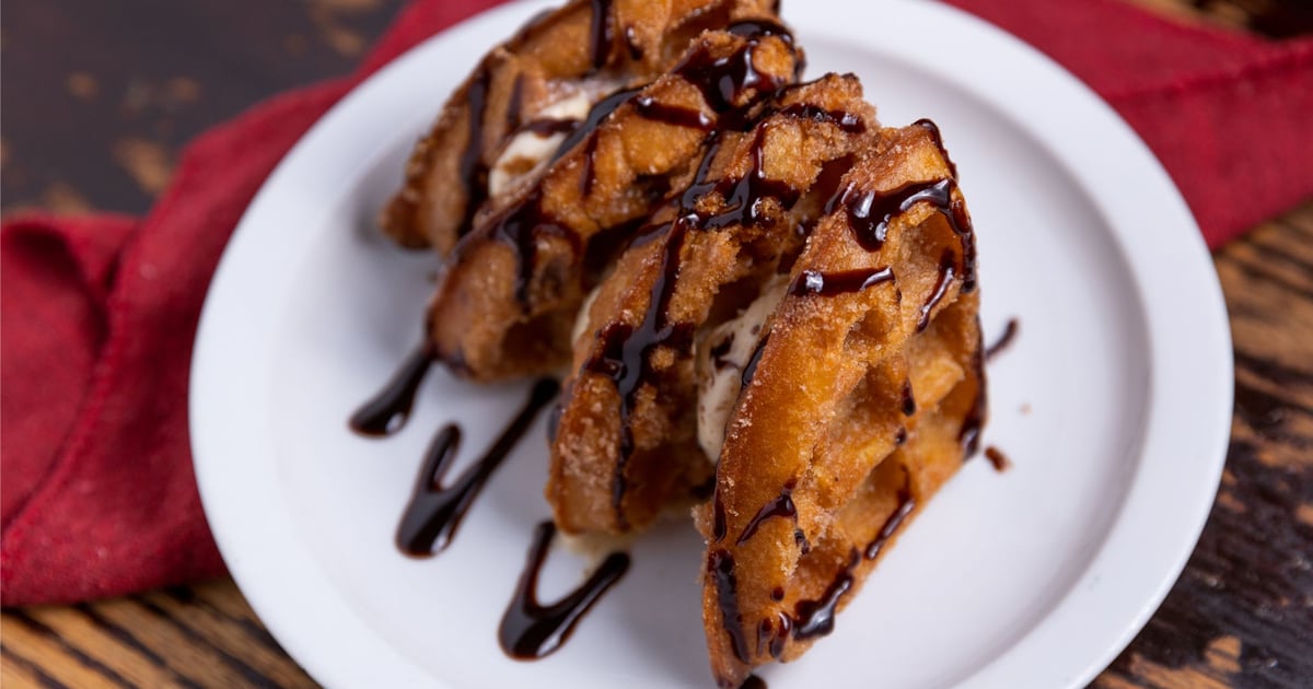 Churro Waffle Stack - The Junkyard Cafe - Cafe in Simi Valley, CA
