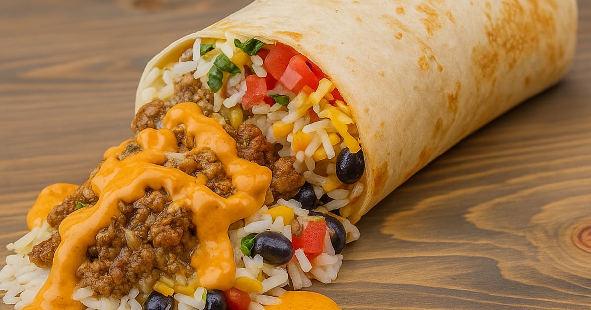 Southwest Chipotle Beef Burrito (Truck Style) - Tacoholics - Taco ...