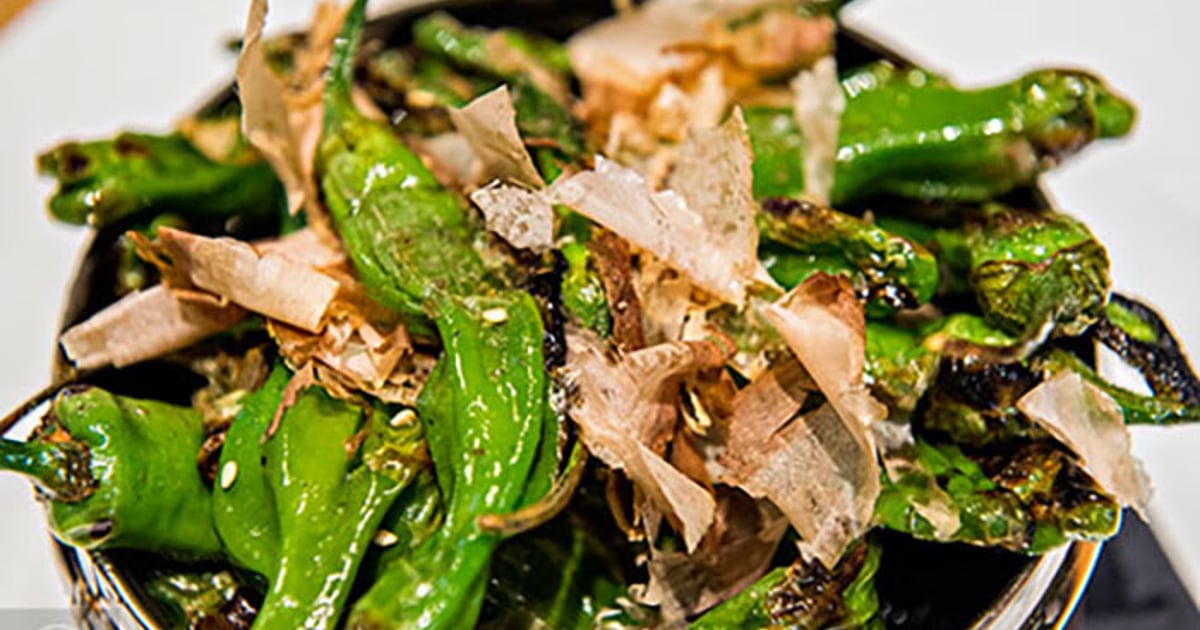 Shishito Pepper w/Bonito Flakes - Sush & Wasabi
