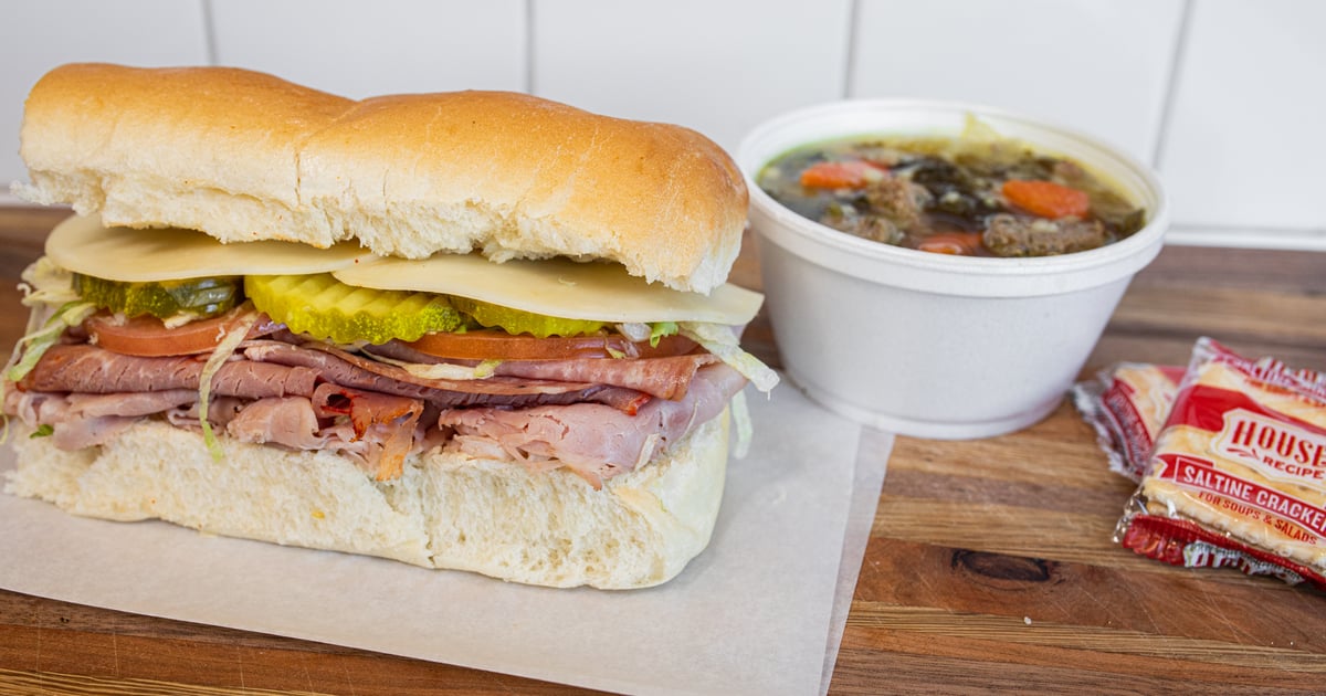 Combo #2, Small Cold Sub (Excludes Specialty Subs) / 8oz. Cup of soup ...