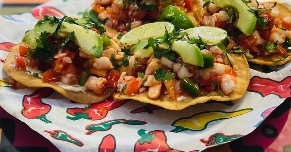 Tostadas de Ceviche y Camarón - el chepo taqueria