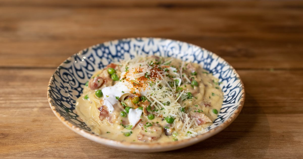 Linguini Carbonara - Menu - Andiamo Italian Grill - Italian Restaurant ...