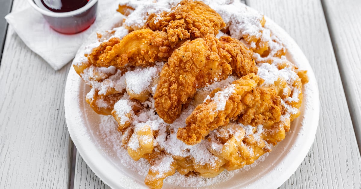 Chicken Finger Funnel Cake - Braud's Funnel Cake Cafe - American ...