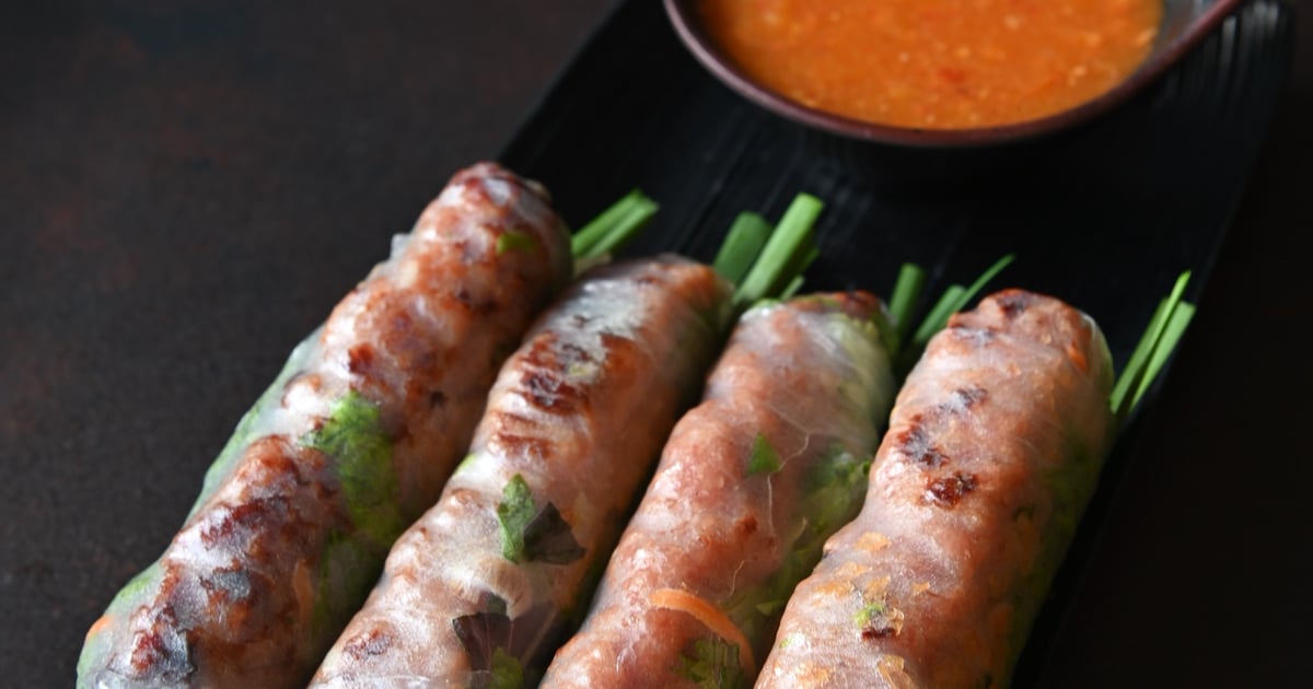 (P) Grilled Pork Spring Rolls - Nem Nuớng Cuốn - Brodard Restaurant ...