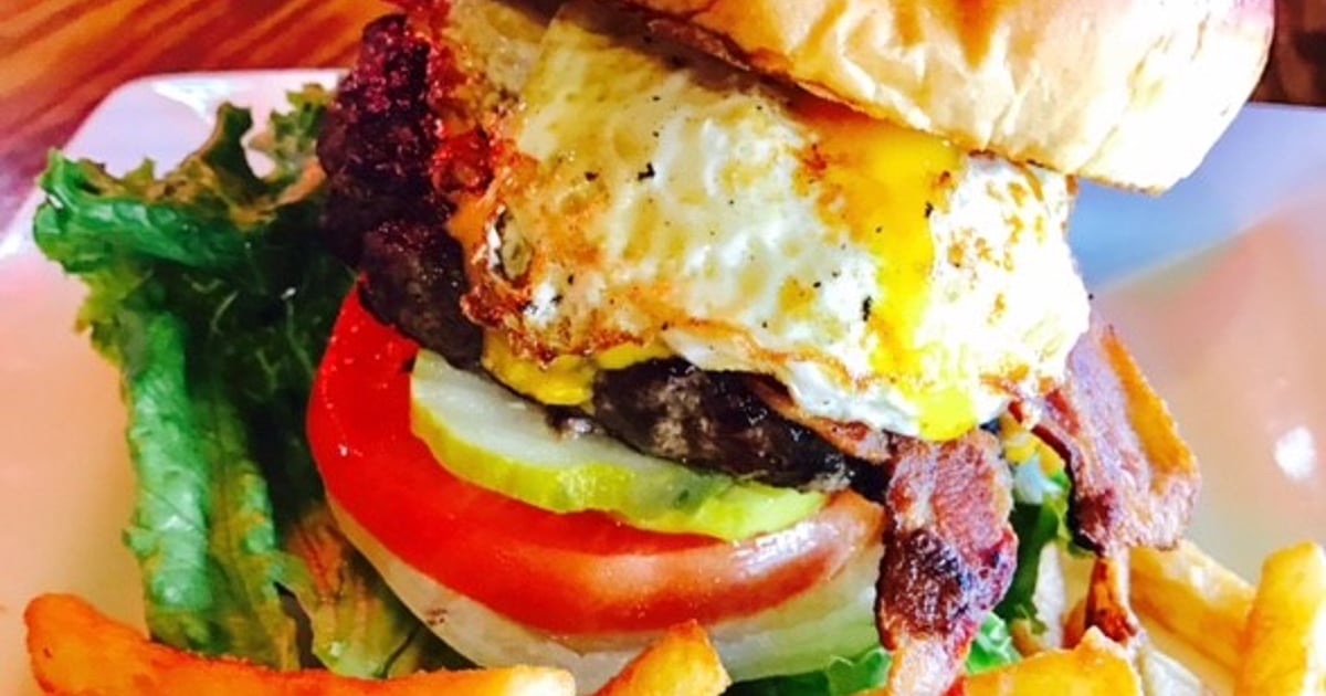 Rodeo Certified Angus Beef® Royale Burger - Mustang's Bar and Grill ...