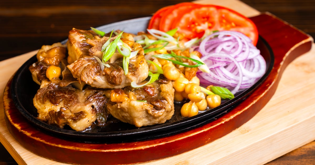 COOKED OX TAIL WITH CHICKPEAS - FARIDA- Central Asian Cuisine & Grill