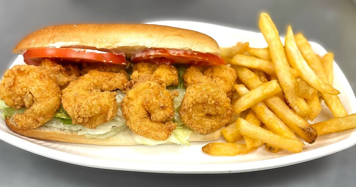 Shrimp Po' Boy w/ Fries & Coleslaw (L) - Digibites FoodHub - American ...
