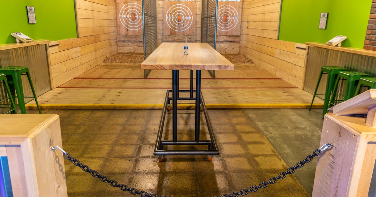 Axe Throwing - Attractions - PiNZ Bowl