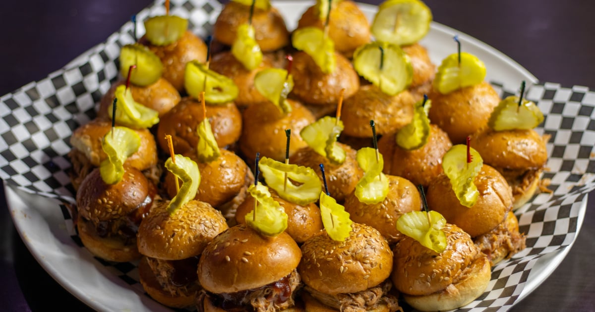 BBQ Pulled Pork Sliders - Event Menu - PiNZ Bowl