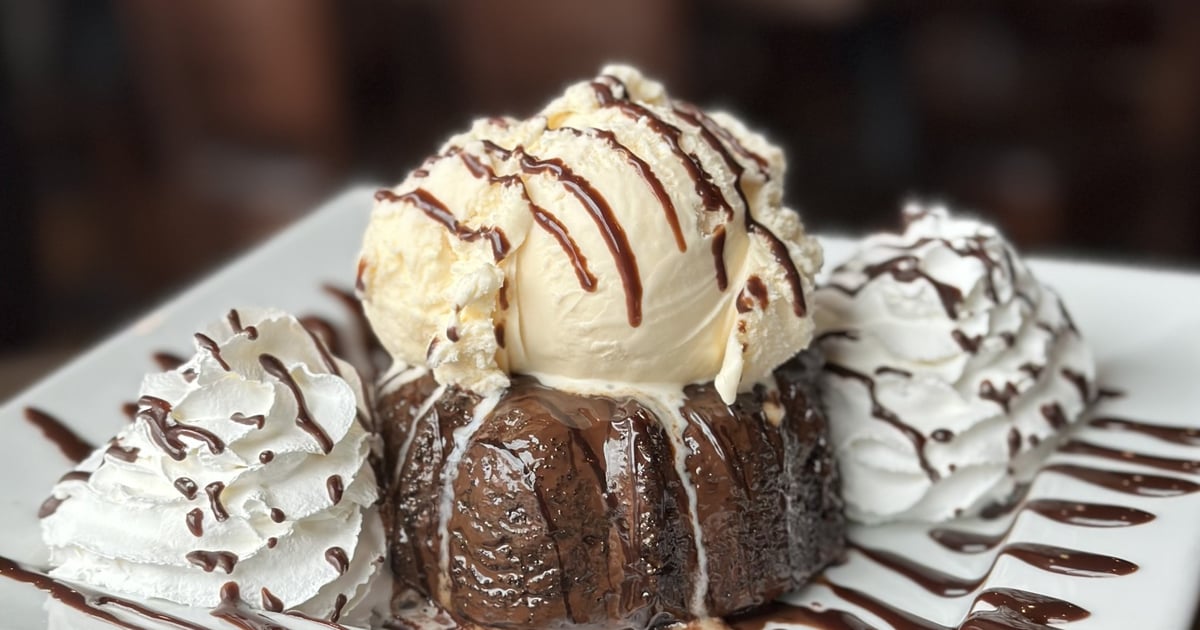 MOLTEN CHOCOLATE LAVA CAKE - Welly's Restaurant - American Restaurant in MA