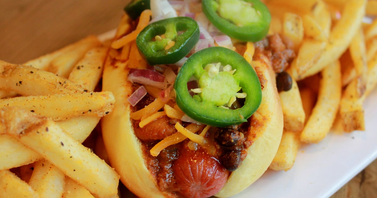 Outlaw Chili Dog - Blazing Onion Burger Co. - American Restaurant in WA