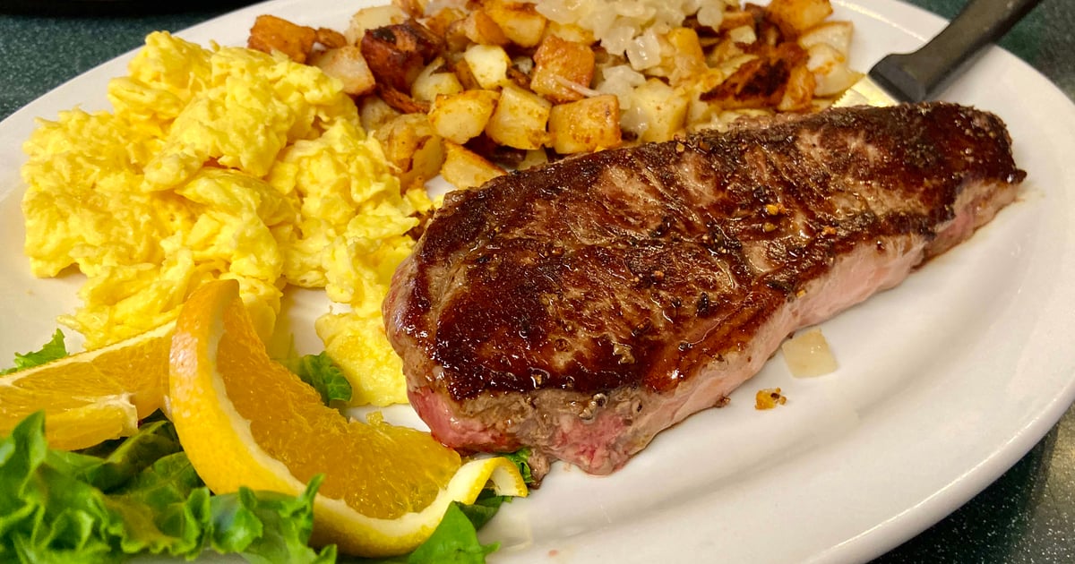 Breakfast Steak and eggs - Ramona Cafe