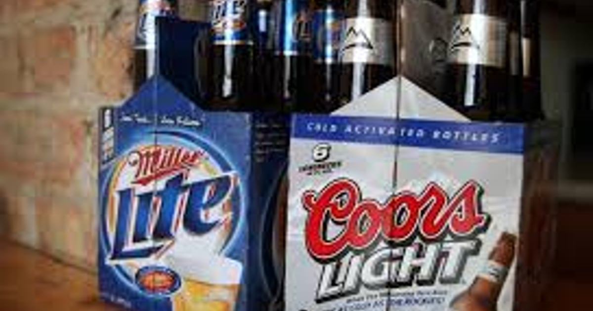 Miller Lite Coors Light