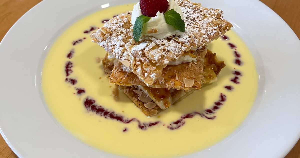 BANANA NAPOLEON - Dinner - Maria's Seaside Cafe - Mediterranean ...